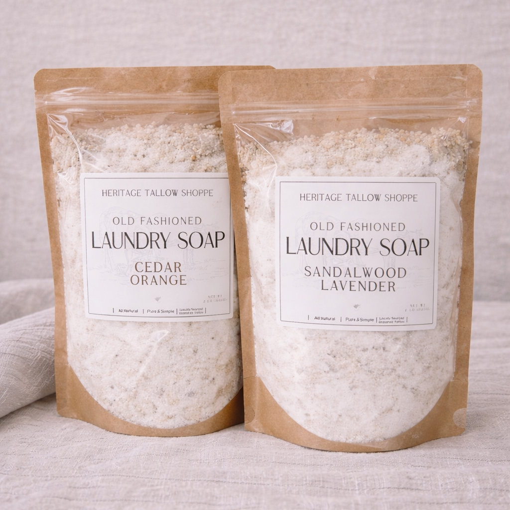 Old-Fashioned Laundry Soap (While In Stock) – Heritage Tallow Shoppe